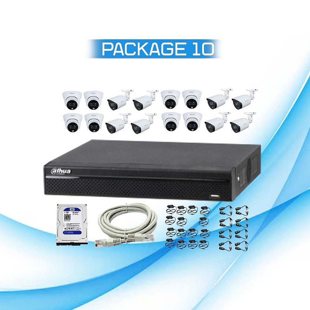 Dahua Full Colour 16 Camera Package Price in BD