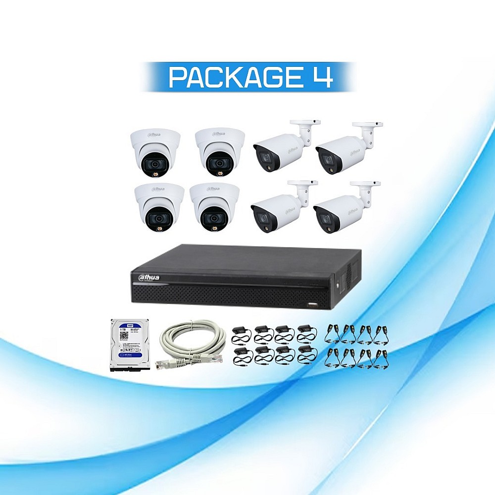 Dahua Black/White 8Camera Package Price in BD