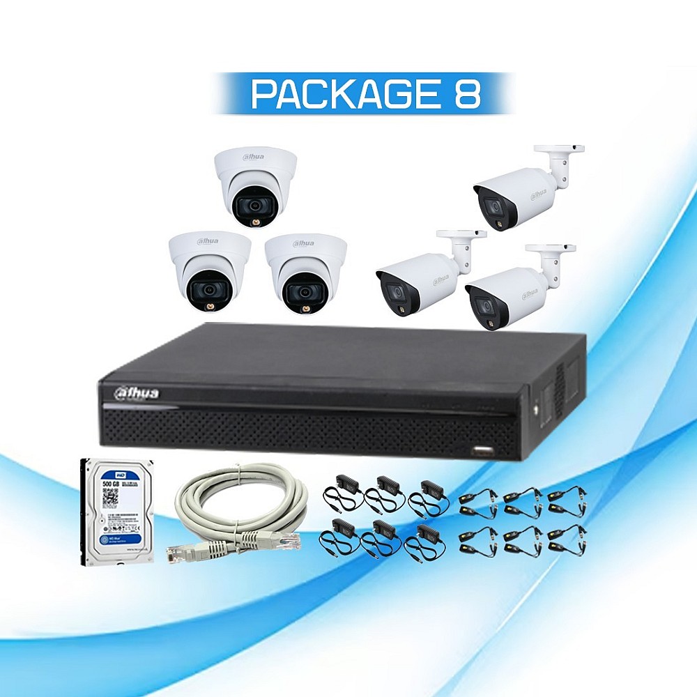 Dahua Full Colour 4 Camera Package Price in BD