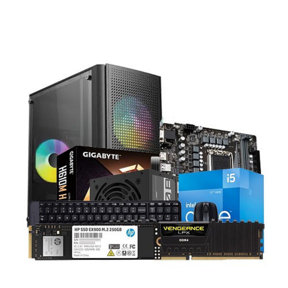 Intel Core I5-12400 12th Gen H610M H DDR4 PC Price in BD