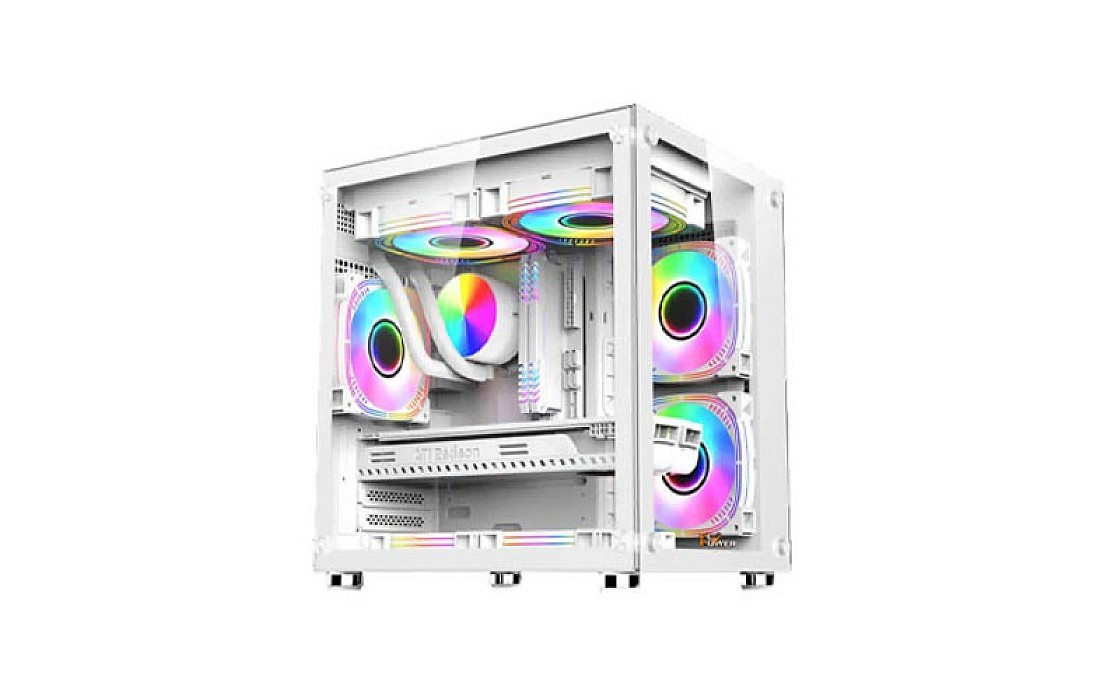PC POWER ICE CUBE WHITE DESKTOP GAMING CASING price in BDa