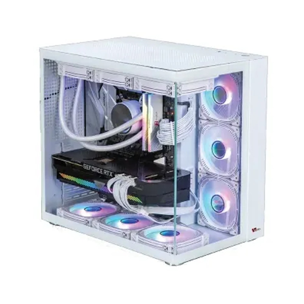 PC Power ICEBERG V2 WH Mid Tower ARGB Gaming Casing Price in BD