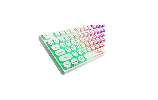 Pc Power K87 RGB White Wired Gaming Keyboard Price In BD