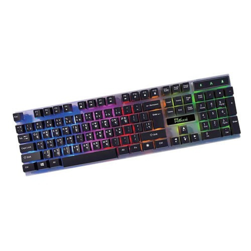 PC Power L801TA RGB Rainbow Glow Keyboard Black Price in BD