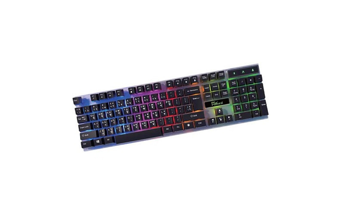 PC Power L801TA RGB Rainbow Glow Keyboard Black Price in BD