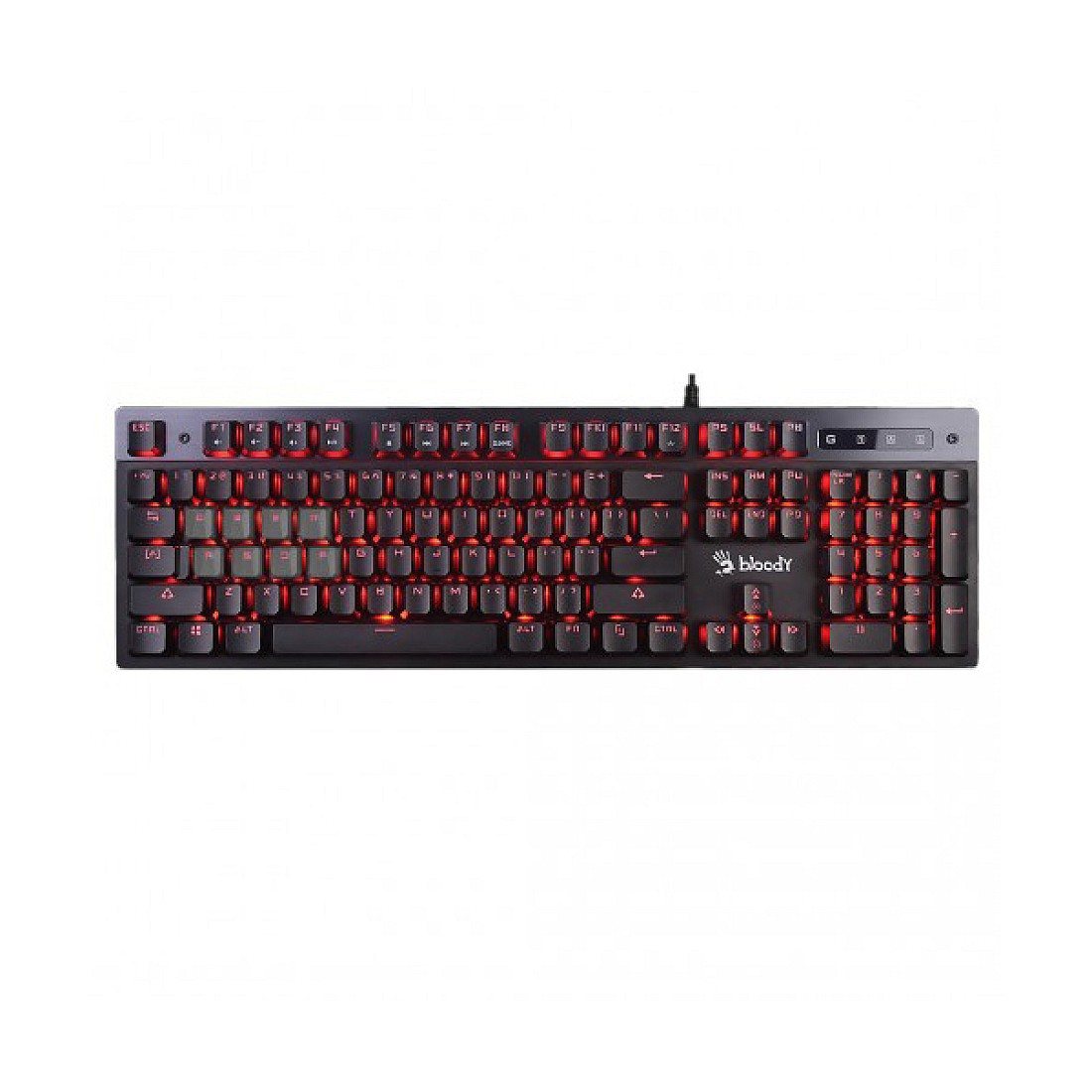 A4 Tech Bloody B500N Grey Mecha-Like Neon Backlit Gaming Keyboard