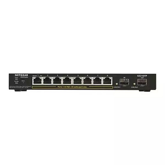 Netgear GS310TP 8-Port Gigabit PoE+ Ethernet Smart Managed Pro Desktop ...