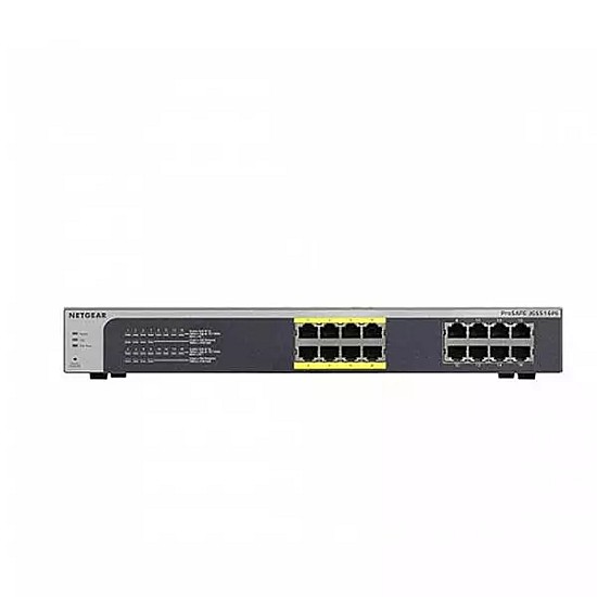Netgear JGS516PE 16 Port Gigabit Smart Managed Plus Switch (8 Port PoE ...