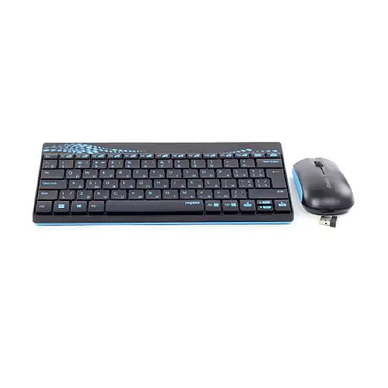 Rapoo 8000 Blue Wireless Keyboard & Mouse Combo Price in Bangladesh ...