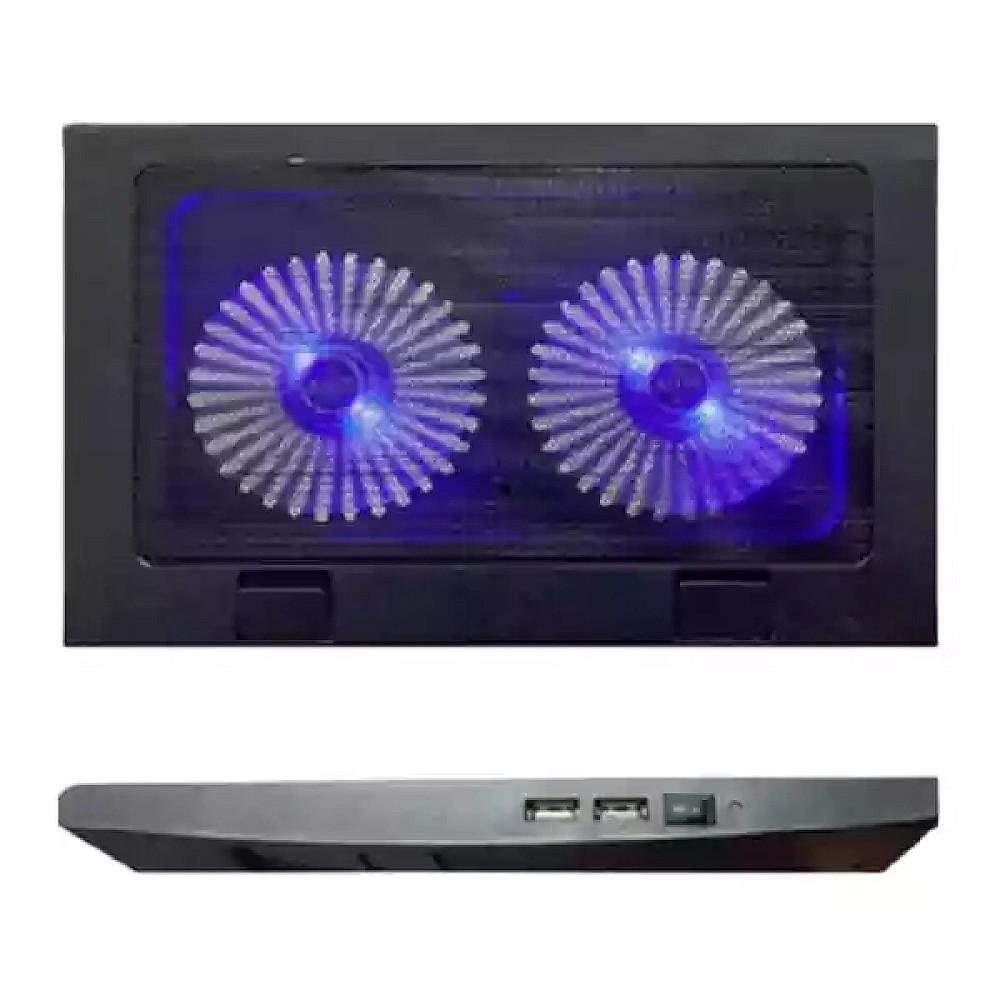 Suntech A8 Duble Fan LED Laptop Cooling Pad | computer village